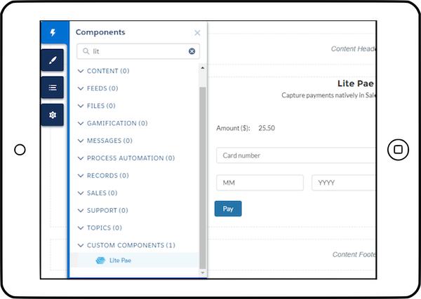 Lite Pae - Salesforce + Stripe integration.